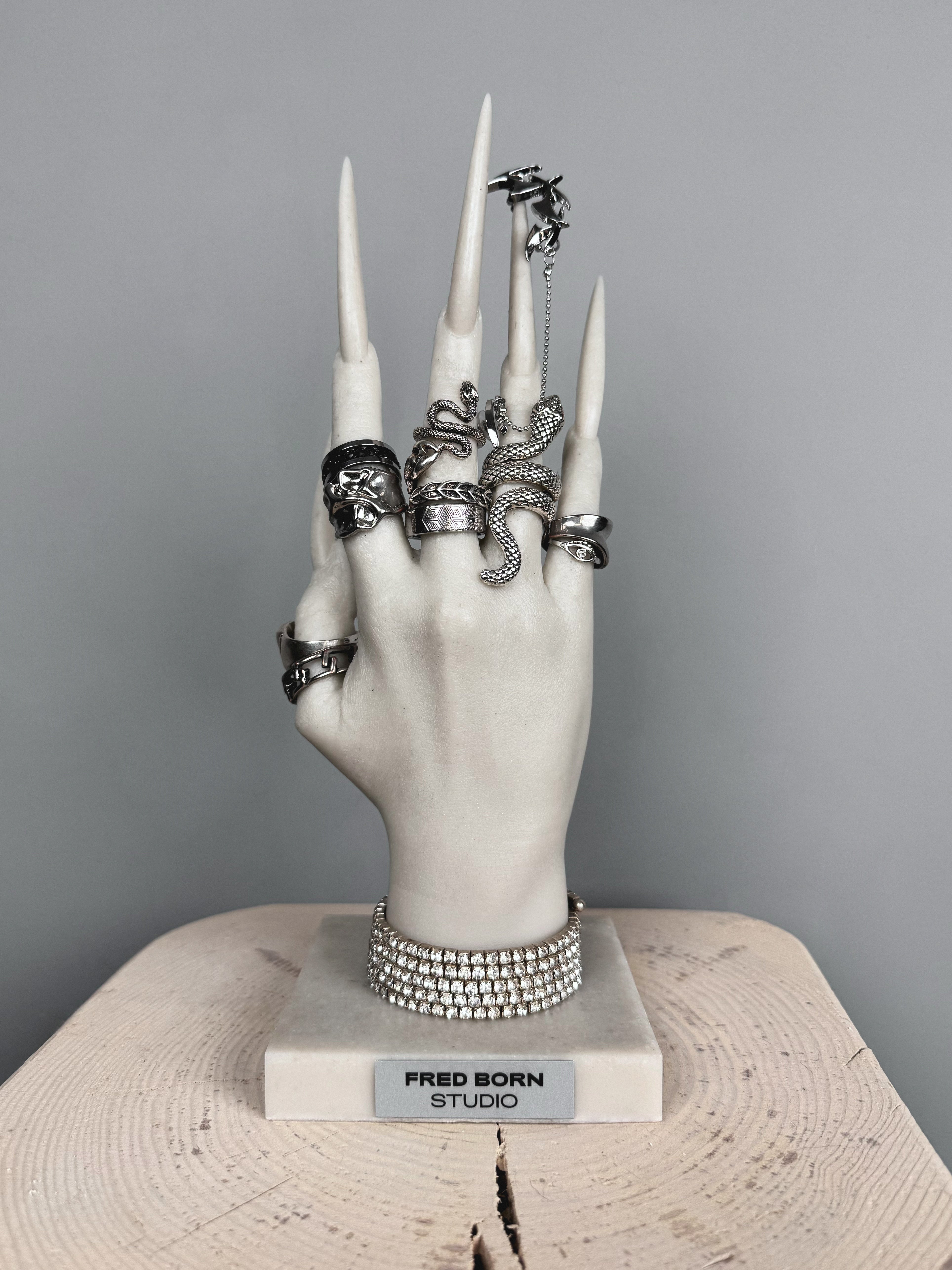 Marble Hand tabletop sculpture – Fred Born Studio